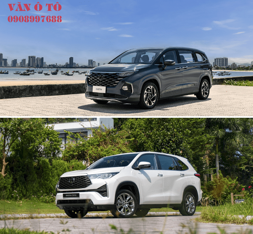 So sánh Toyota Innova Cross 2023 và Hyundai Custin 2023